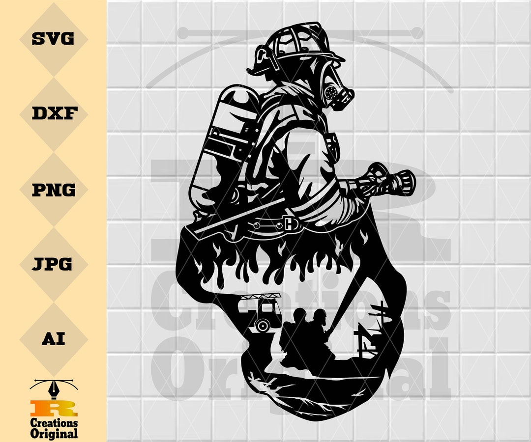 Fireman Svg | Firefighter Dad Svg | Rescue Svg | First Responder Svg ...