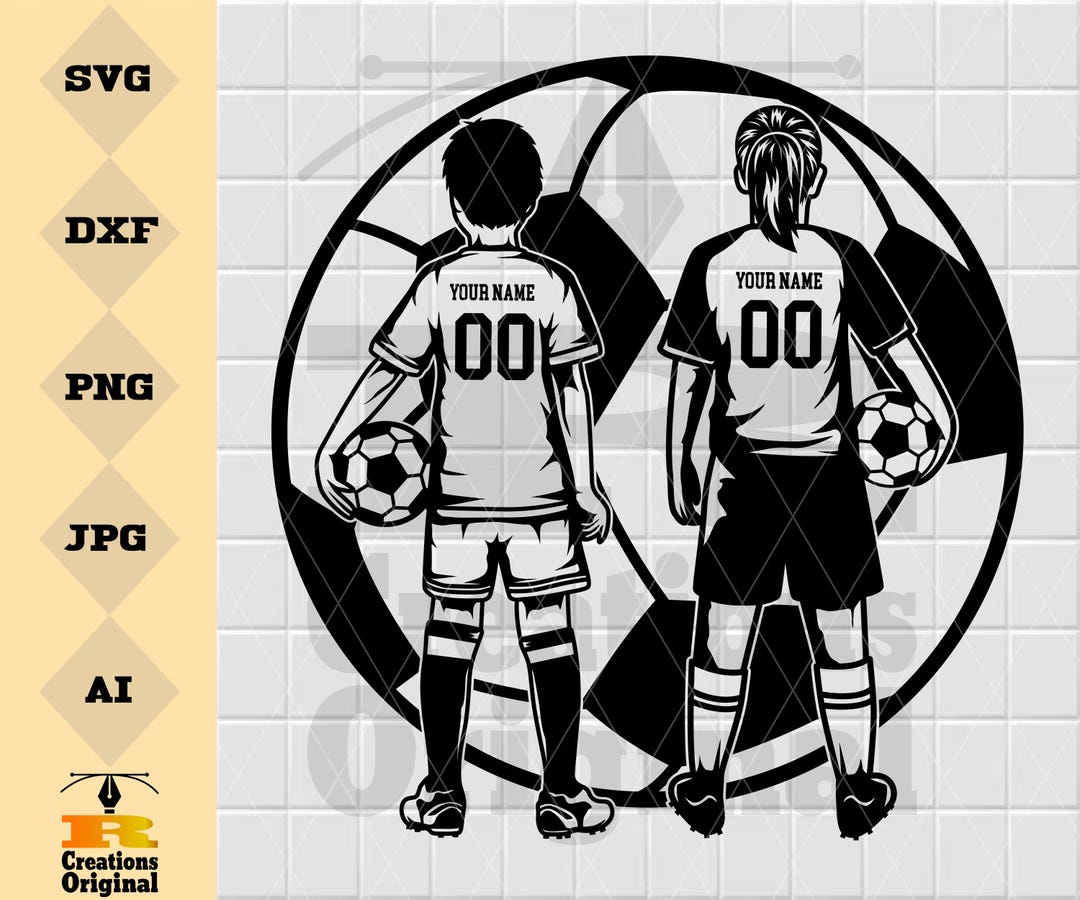 Personalized Soccer Kids SVG: Football Shirt Design (digital Download ...