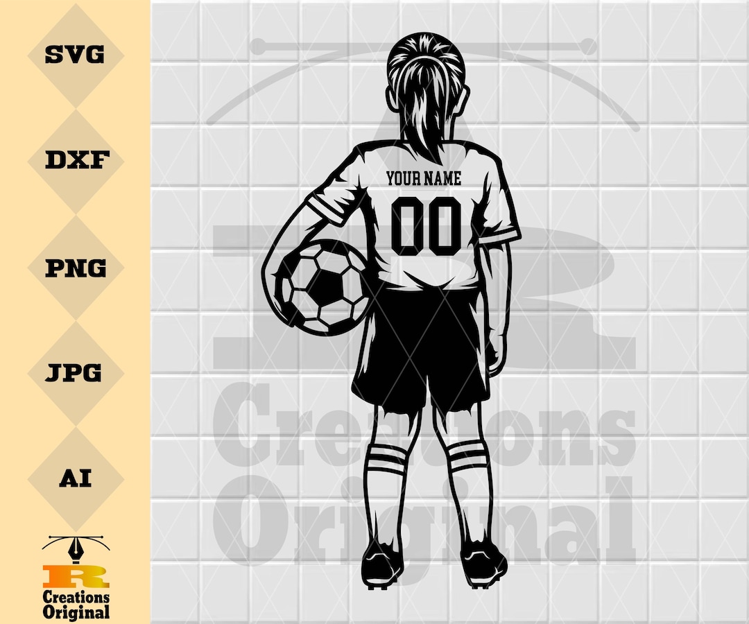 Soccer Girl Svg | Personalized Name Svg | Soccer Player Svg | Soccer ...