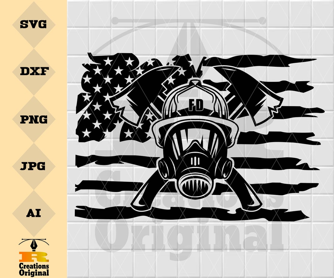 US Firefighter Svg | Fireman Svg | EMS | Firefighter Dad Svg | Rescue ...