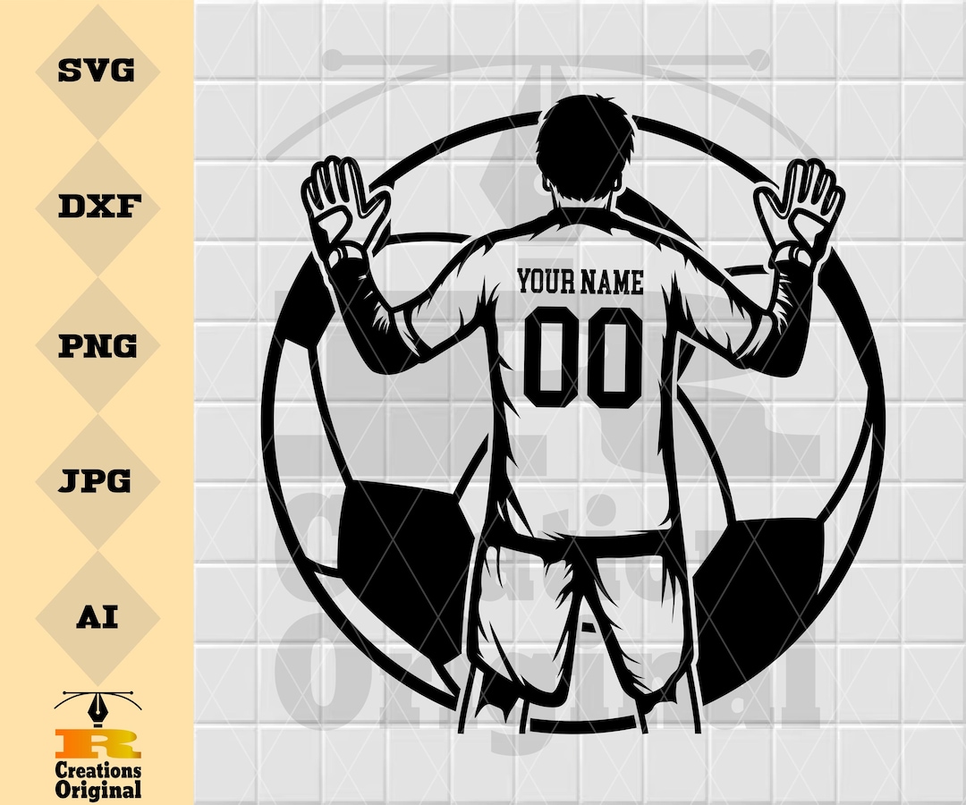 Goalkeeper Svg | Personalized Name | Goalkeeper Png | Sport Svg ...