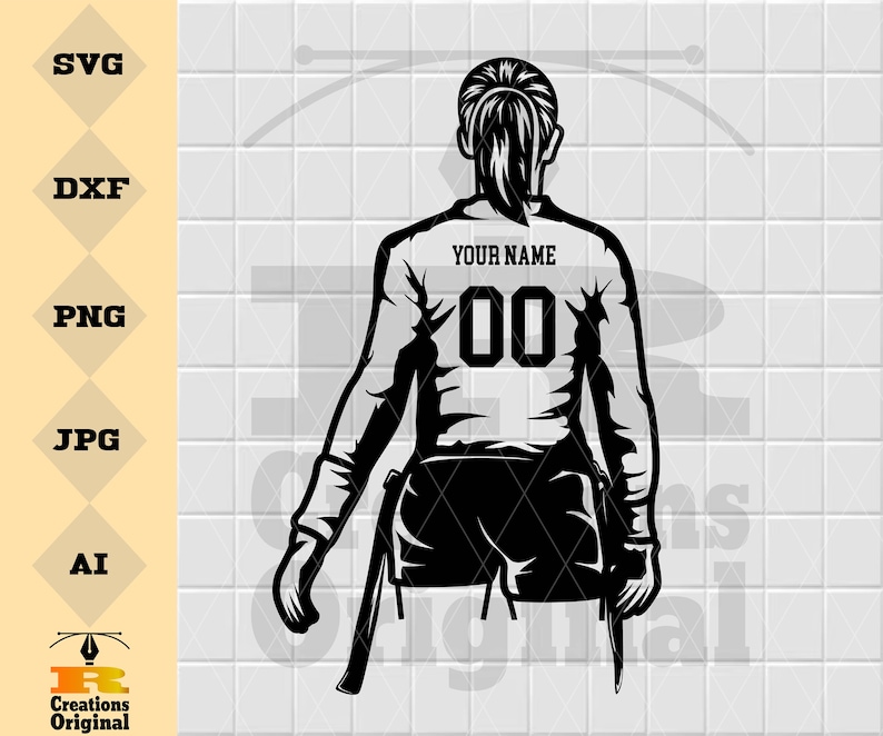Flag Football Girl Svg | Personalized Name | Flag Football Name Svg ...