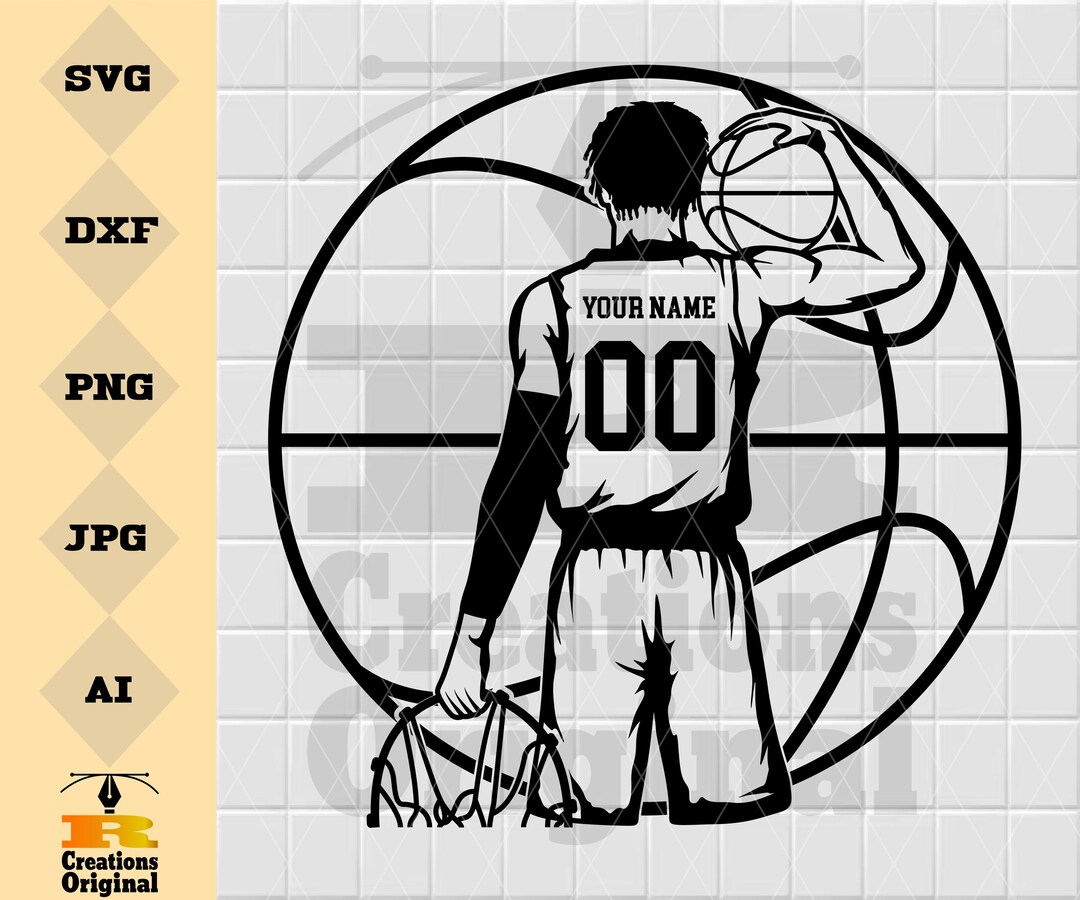Basketball Player Ring Svg | Personalized Name | Basketball Svg ...