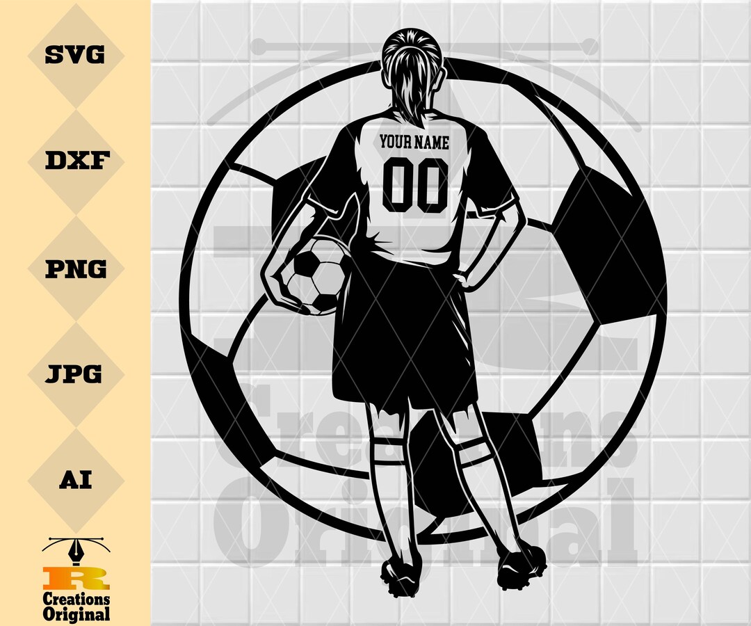 Personalized Name | Soccer Player Svg | Soccer Girls Svg | Soccer Svg ...