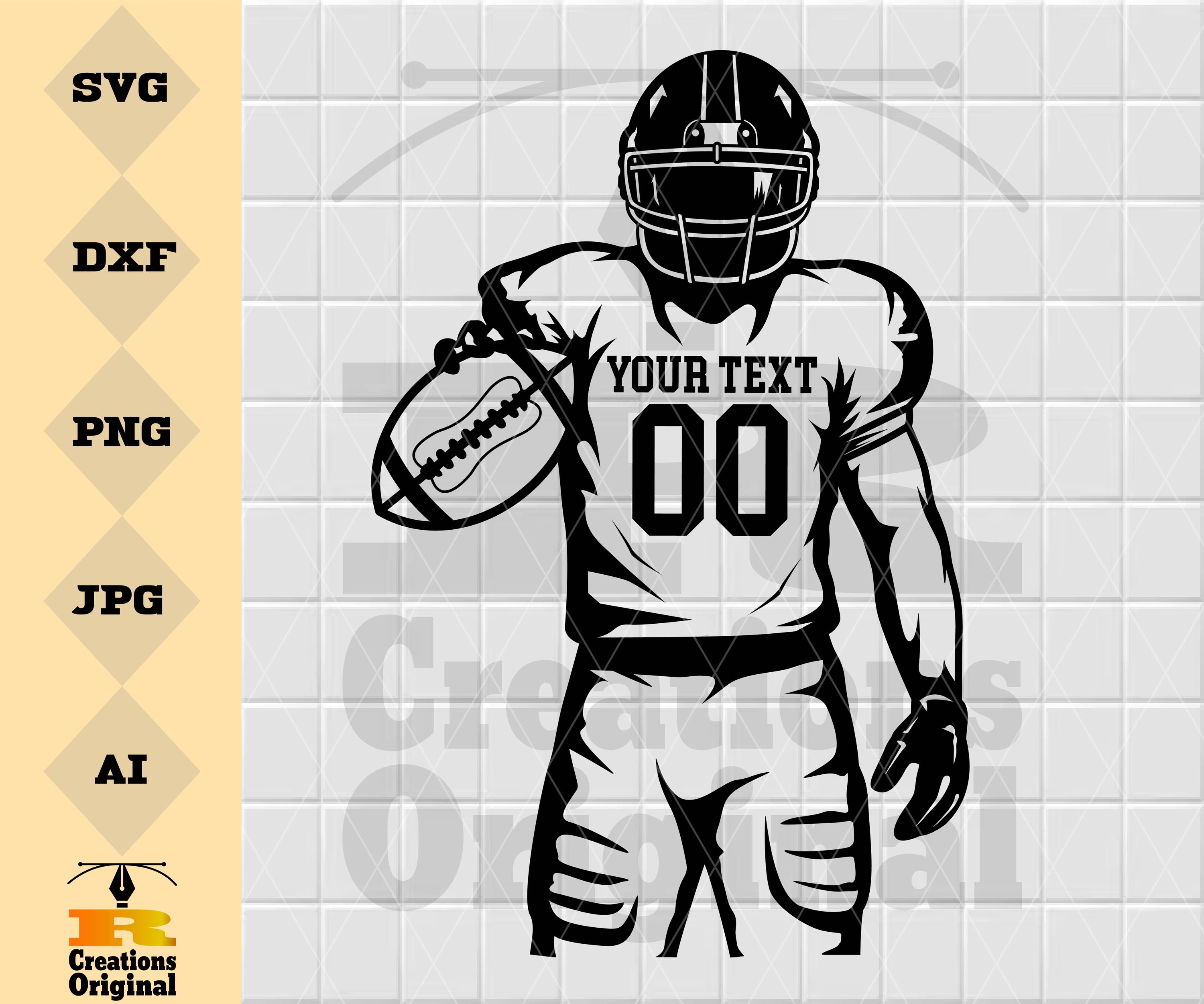 Football Player Svg Personalized Name Football Name Svg Football Shirt ...