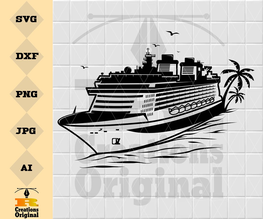 Cruise Ship Svg Png | Family Trip Svg | Summer Svg | Vacation Svg | Sea ...