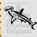 Hammerhead in the Ocean Svg | Shark Svg | Shark Design Svg | Shark ...
