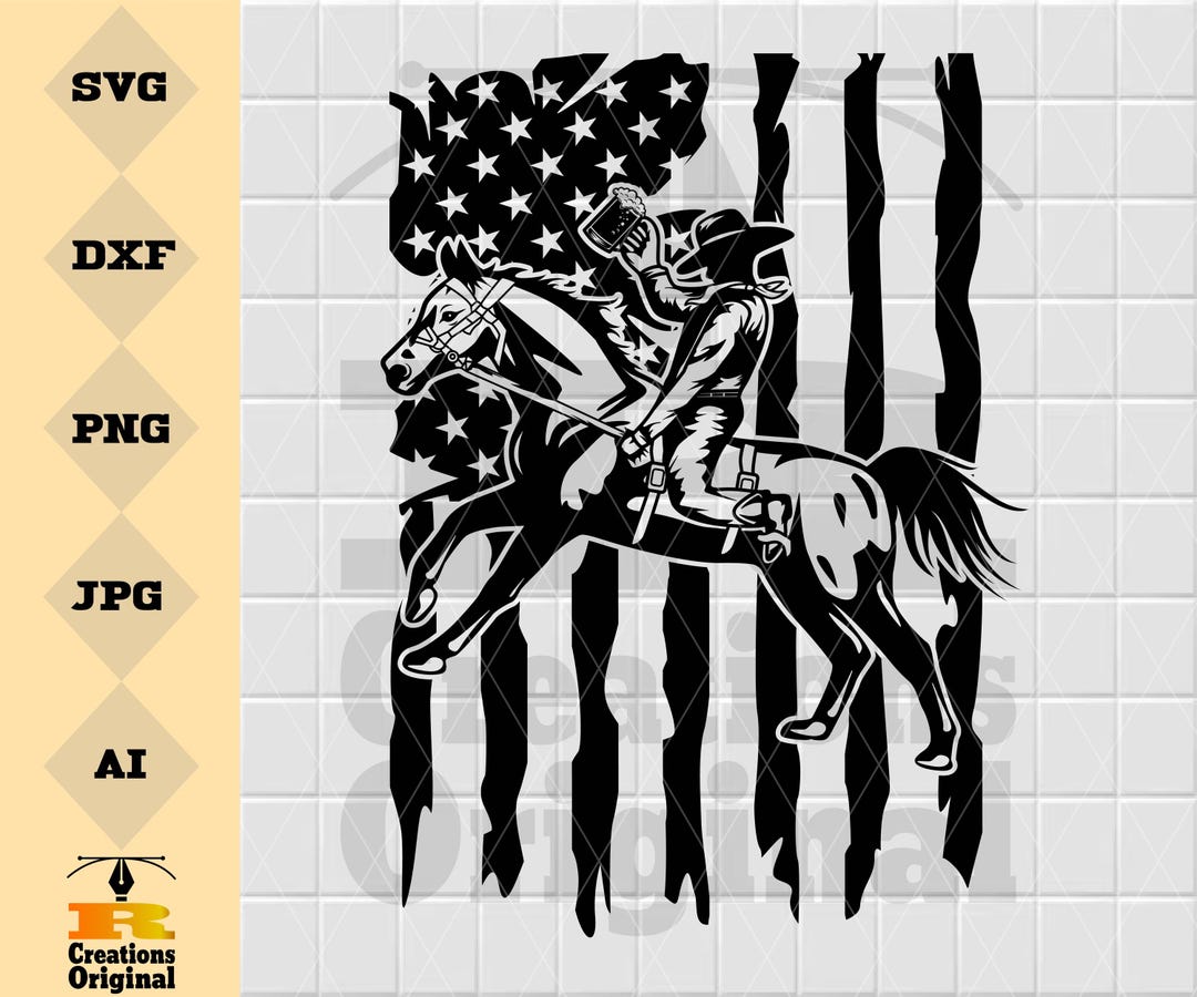 US Rodeo Svg | Cowboy Svg | Western Cowboy Riding Horse Svg | Rodeo ...