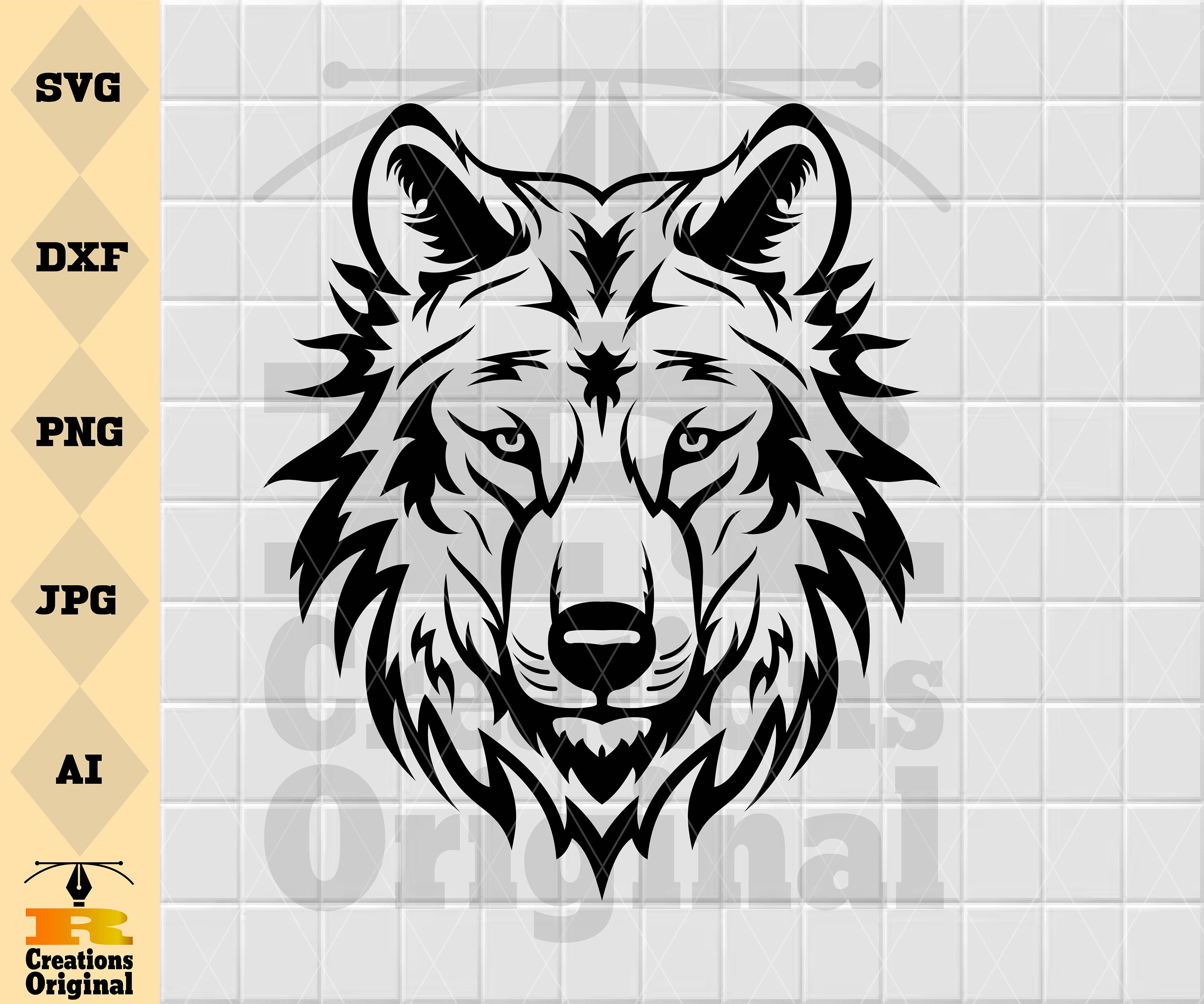 Wolf Face Svg Wolf Shirt Svg Wolf Svg Animal Shirt Svg Wolf Clipart ...