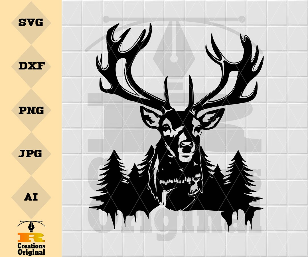 Deer Hunting Scene Svg | Deer Hunting Shirt | Cricut Design | Deer ...