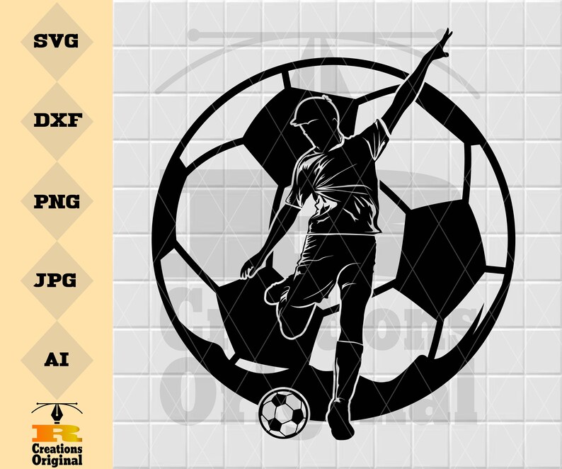 Soccer Player Svg Soccer Boy Svg Soccer Kid Svg Soccer Svg Soccer Ball ...