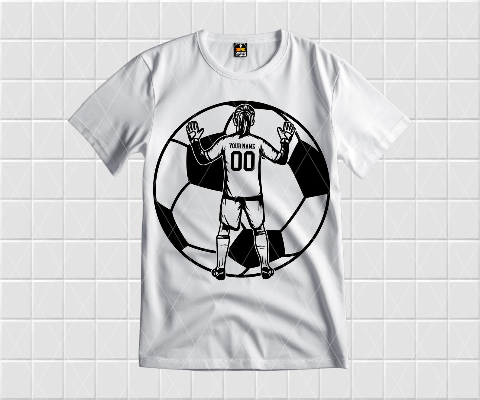 Personalized Female Goalkeeper SVG: Soccer Clip Art (digital Download ...