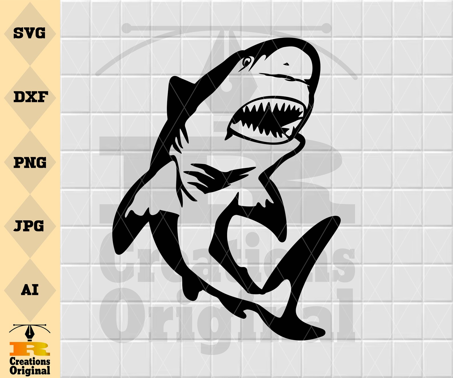 Shark Svg Shark Design Svg Shark Silhouette Shark Clipart Shark Png Png ...