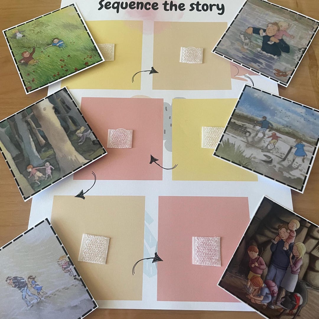 We're Going on a Bear Hunt Story Sequencing Cards: Preschool Printable ...