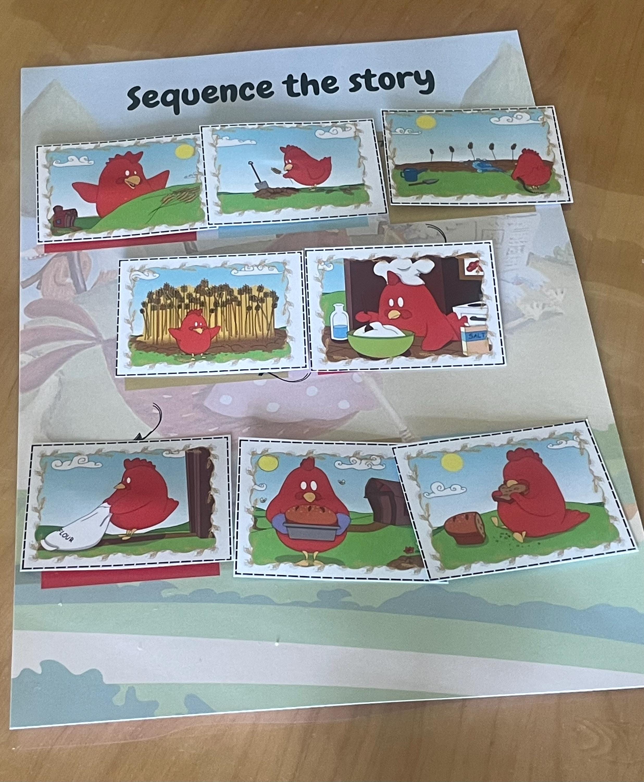 Little Red Hen Sequencing Activity | Preschool Speech & Language ...