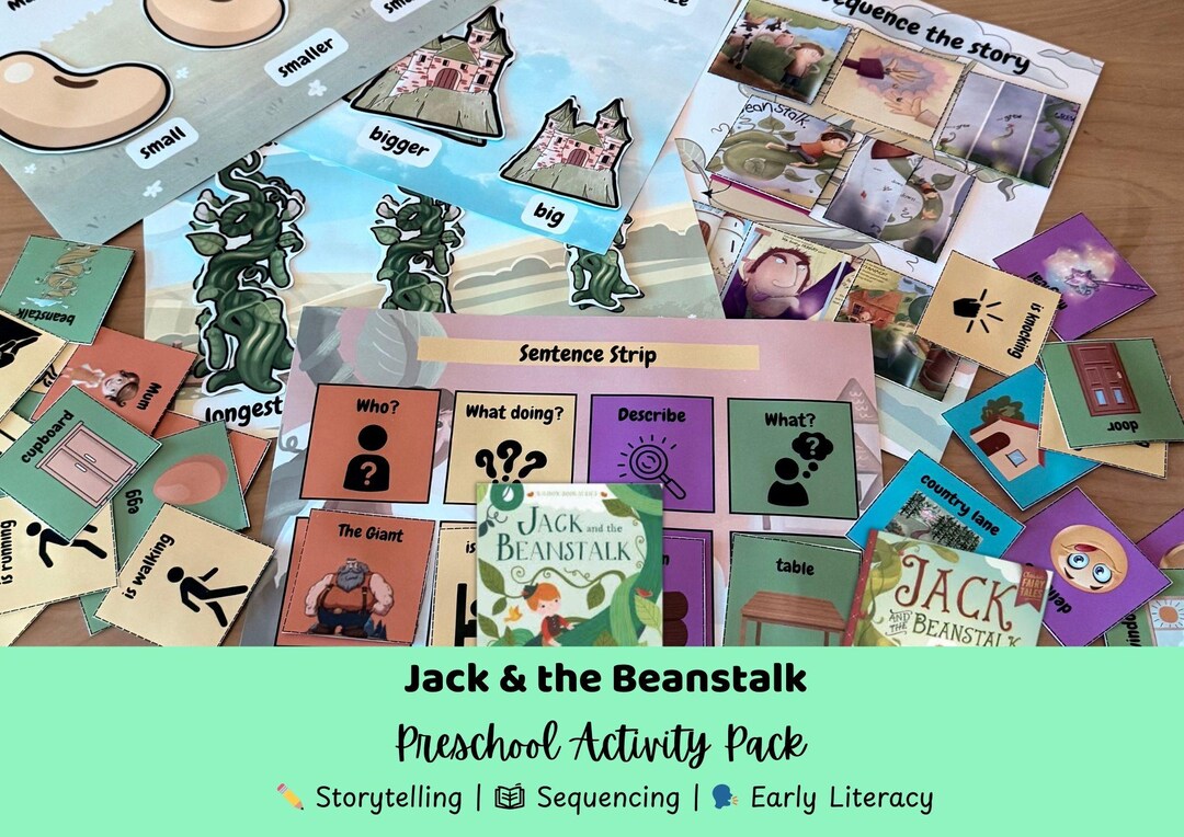 Jack and the Beanstalk Speech and Language Activities: Hands-on ...