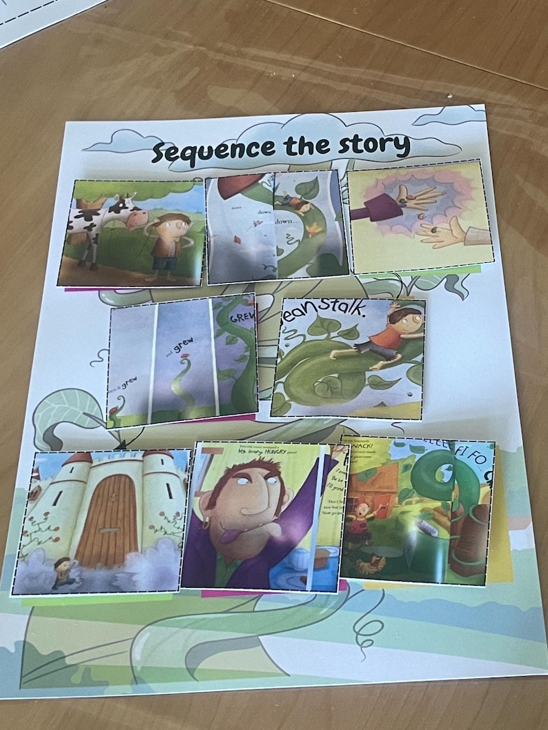 Jack and the Beanstalk Preschool Printable for Homeschooling Story ...