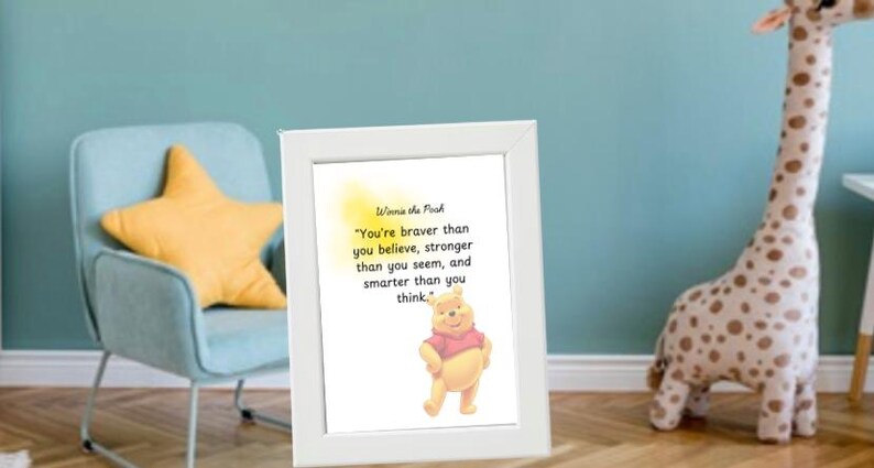 Inspiring Winnie the Pooh Quote for Kid's Motivational Posters for ...