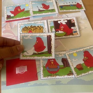 The Little Red Hen Preschool Story Sequencing Printable: Homeschool ...