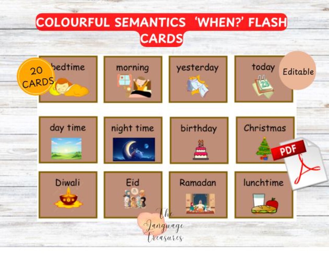 WHEN? Colourful Semantics for Speech and Language Therapy for Speech ...