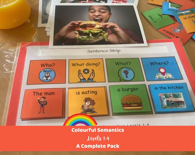 Farm Animals 3 Word Level & Colourful Semantics Pack - Etsy