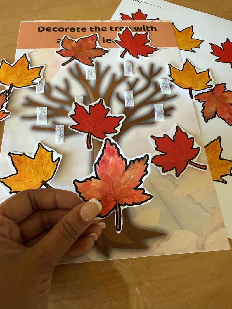 Preschool Decorate the Tree Printables for Kids Autumn Tree Decorating ...