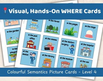 Colourful Semantics Flash Cards: Everyday Places Vocabulary (digital ...