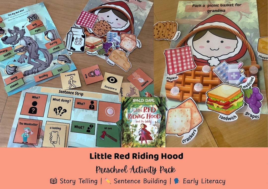 Little Red Riding Hood Speech Therapy Pack: Sentence Building ...