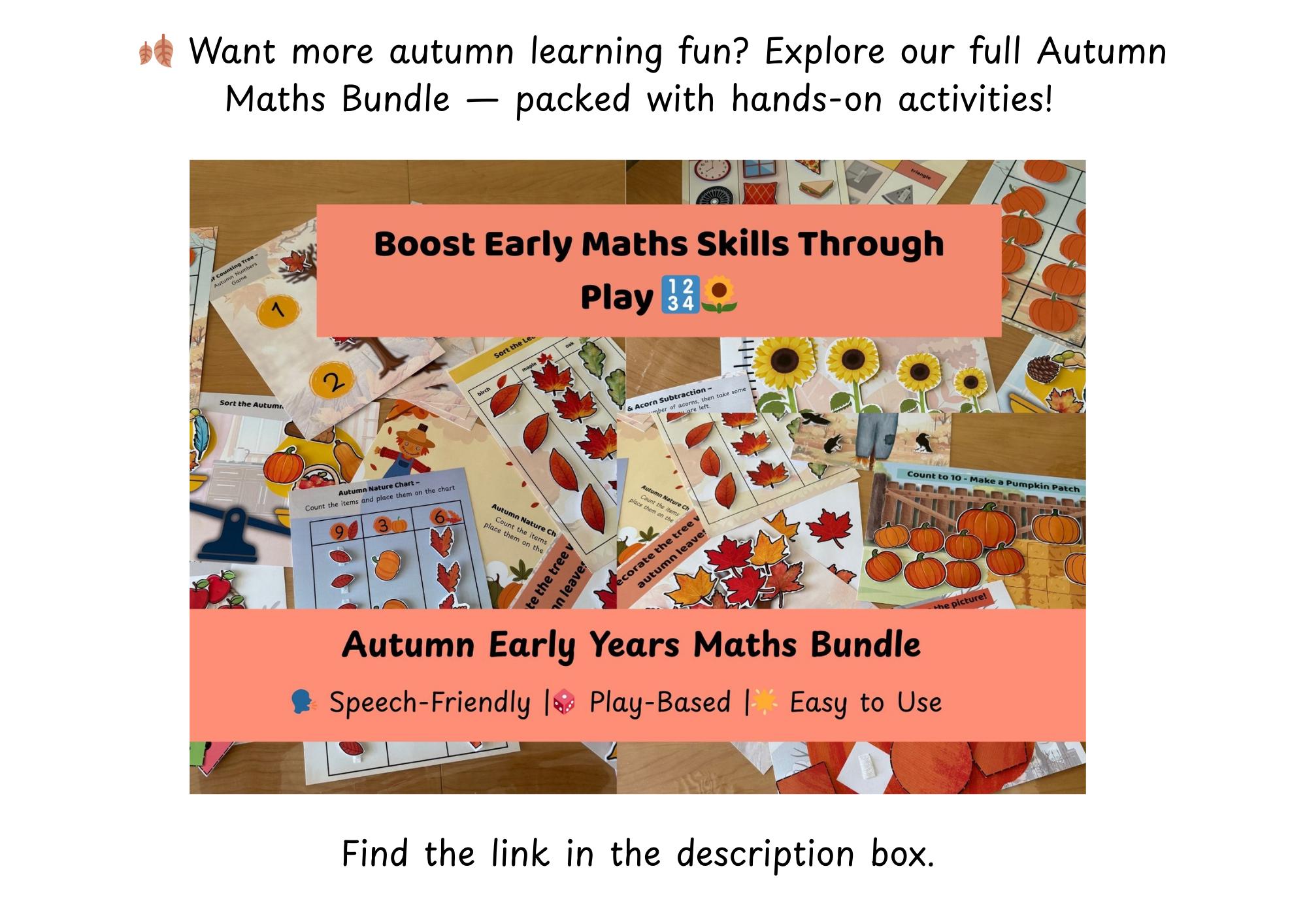 Apple Number Bonds Printable: Autumn Math Activity for Preschool ...
