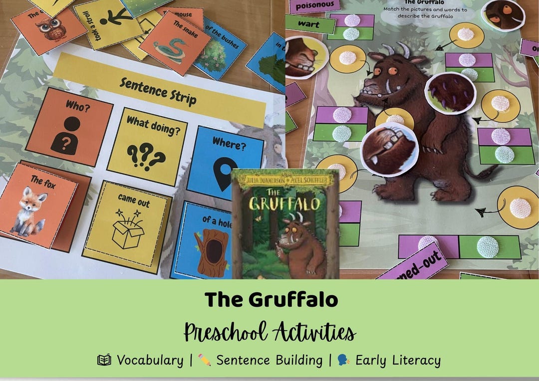 The Gruffalo Ready-to-use Speech Therapy Story Kit: Preschool Literacy ...