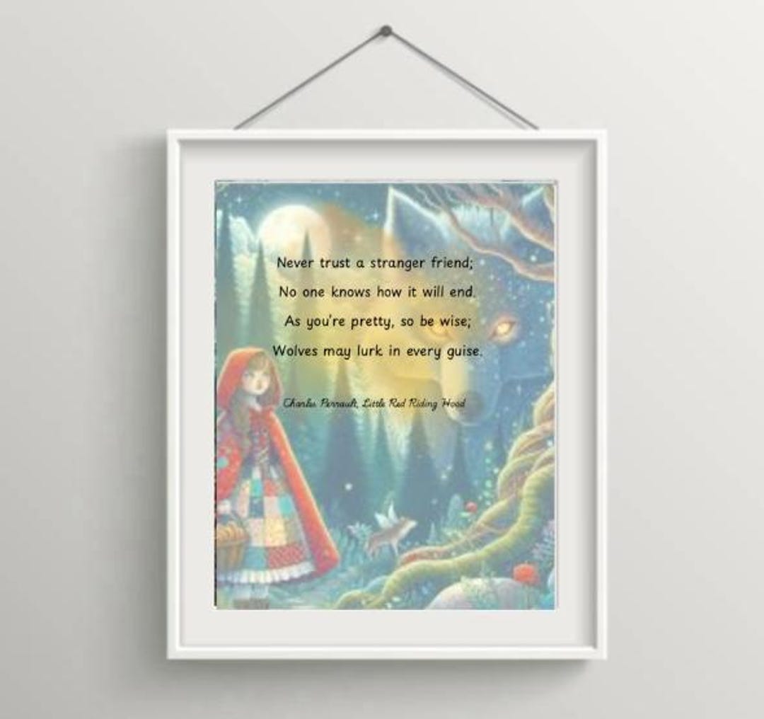 Little Red Riding Hood Quote for Children's Mental Health for Positive ...
