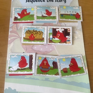 The Little Red Hen Preschool Story Sequencing Printable: Homeschool ...