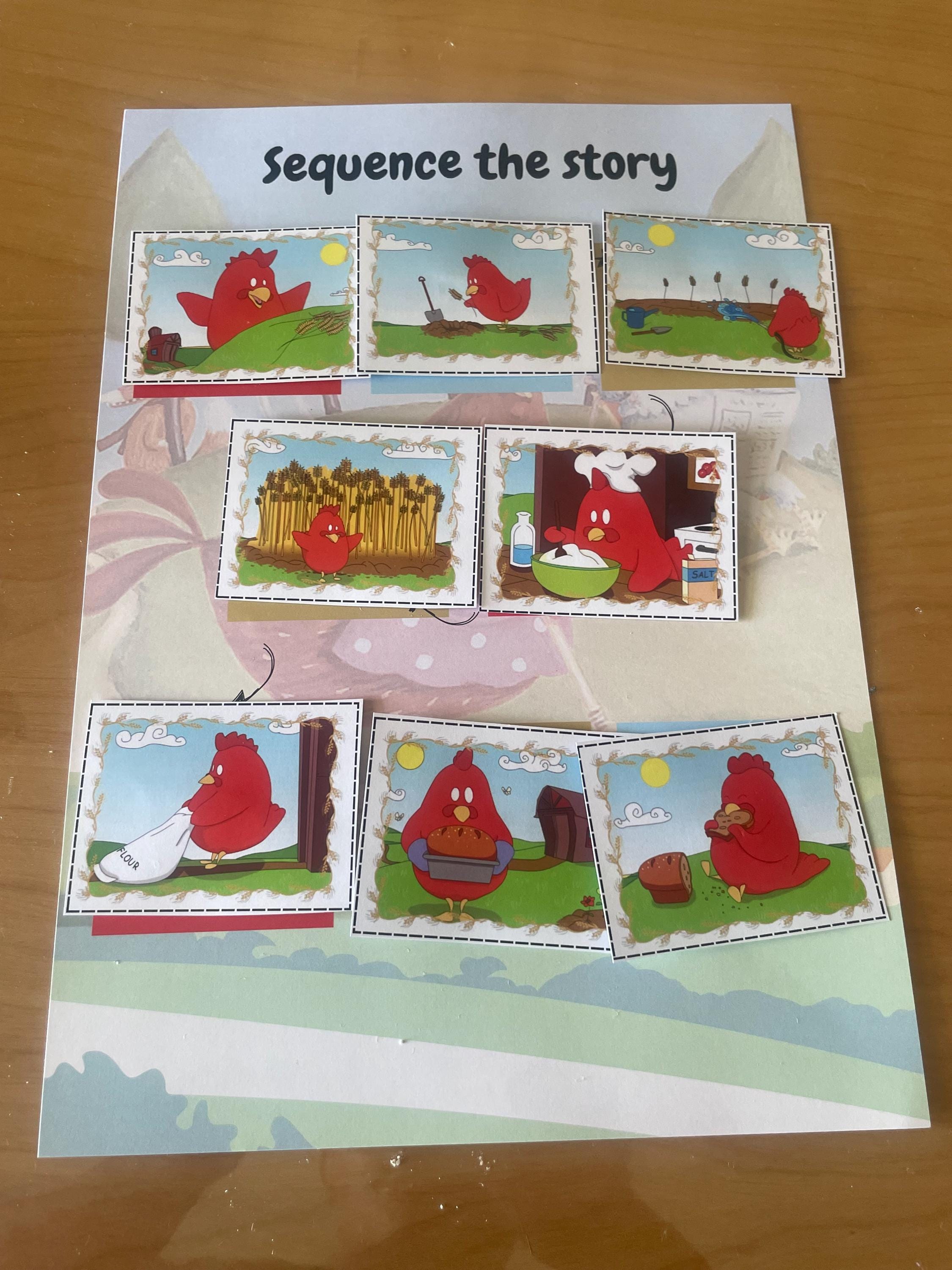 Little Red Hen Sequencing Activity | Preschool Speech & Language ...