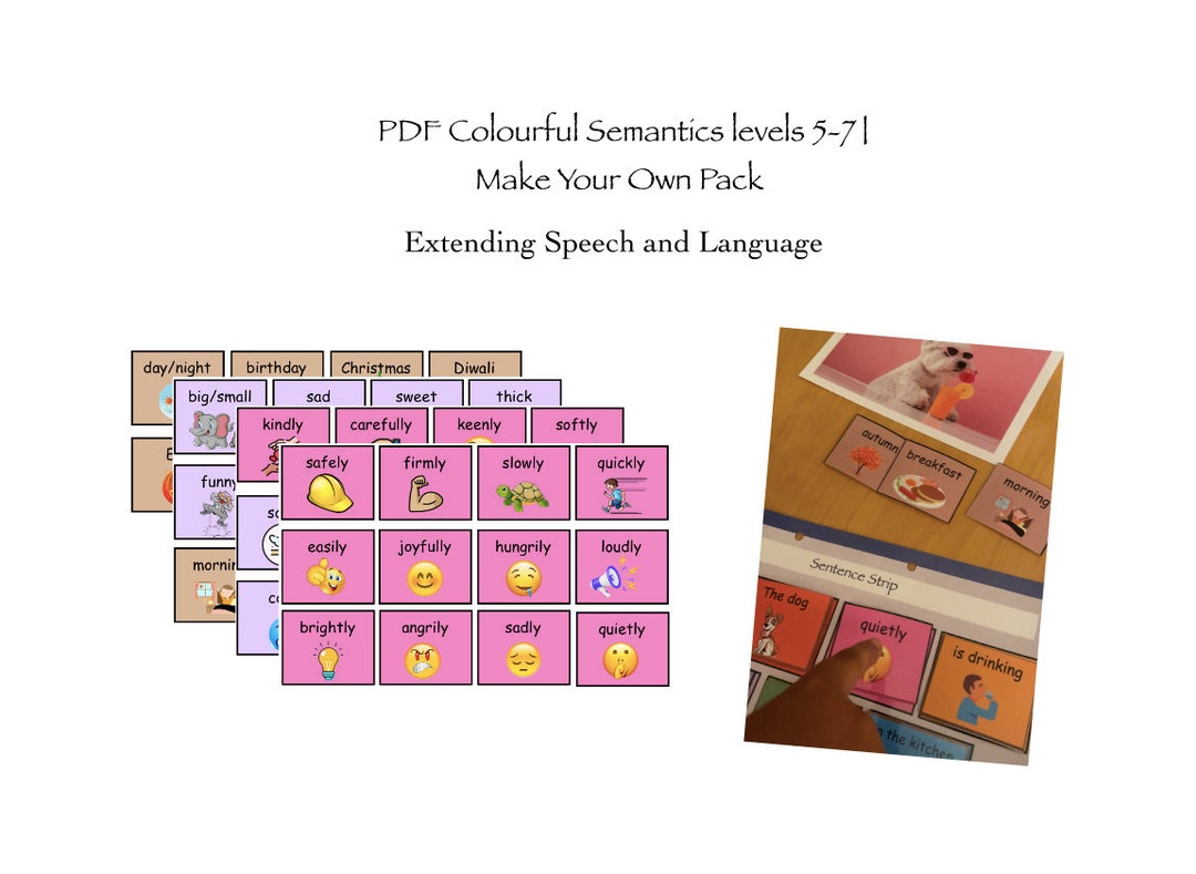 Digital Download Speech Delay Language Development Colourful Semantics ...