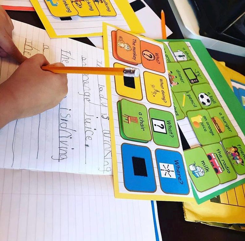 Common Nouns Flash Cards for Sentence Building for Pre School for ...