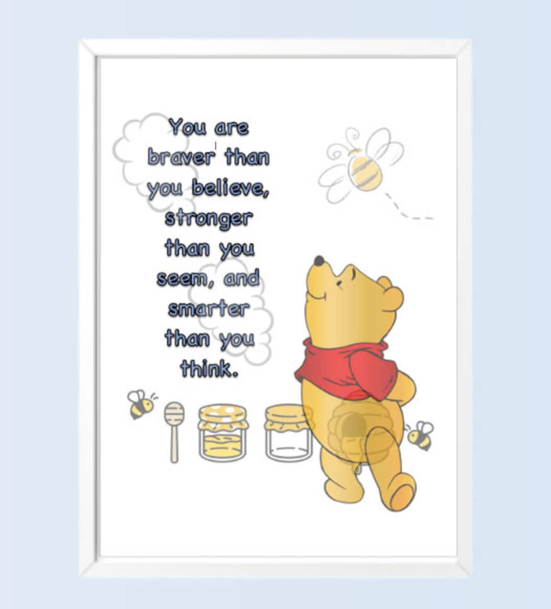 Inspiring Winnie the Pooh Quote for Kid's Motivational Posters for ...