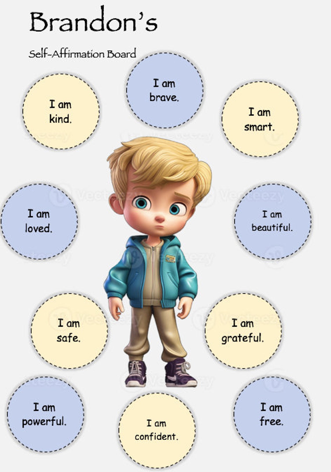 Self Affirmation Posters for Boys With SEMH for Positive Mental Health ...