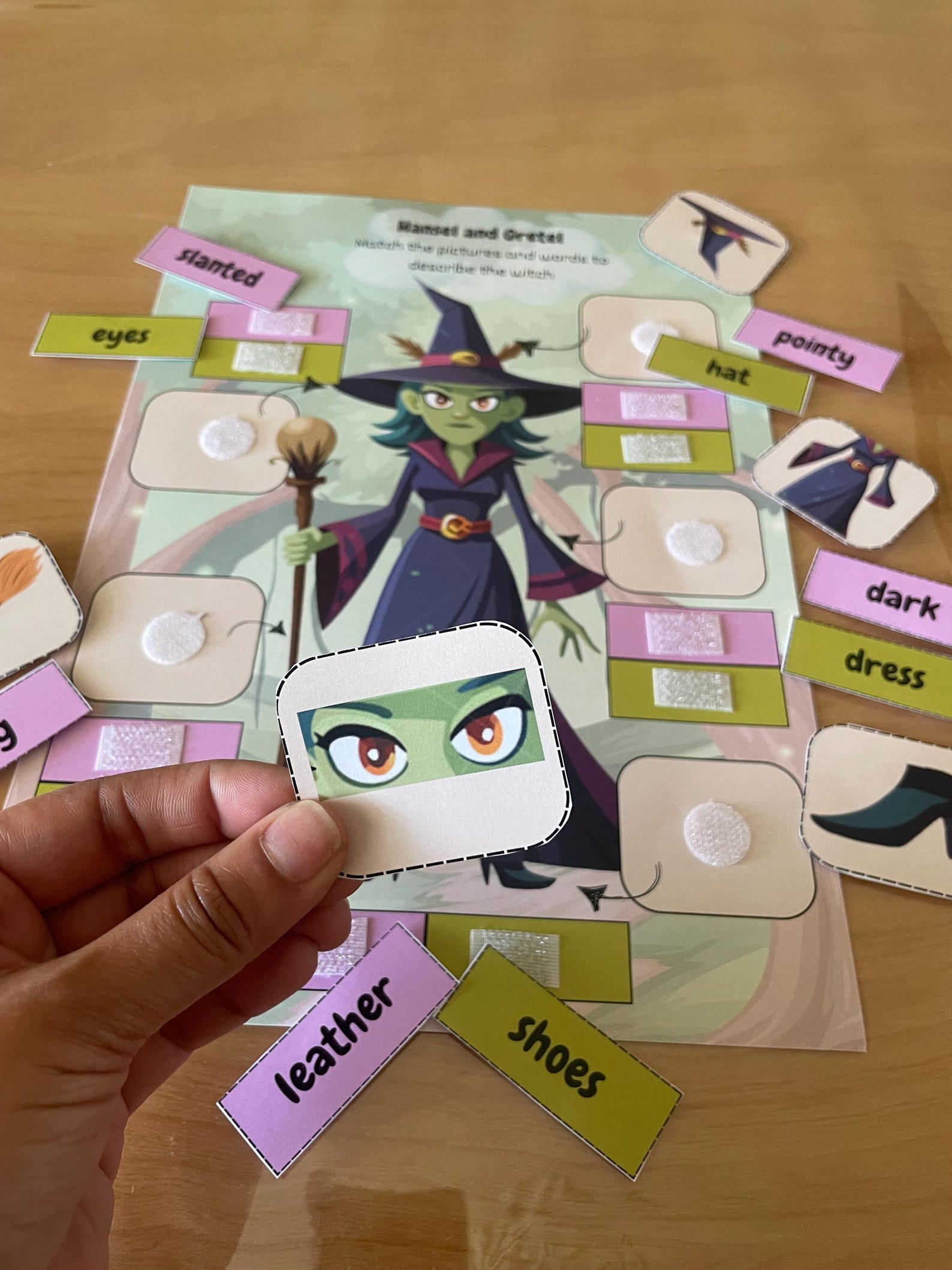 Witch Matching Game | Hansel and Gretel Printable Activity for Toddler ...