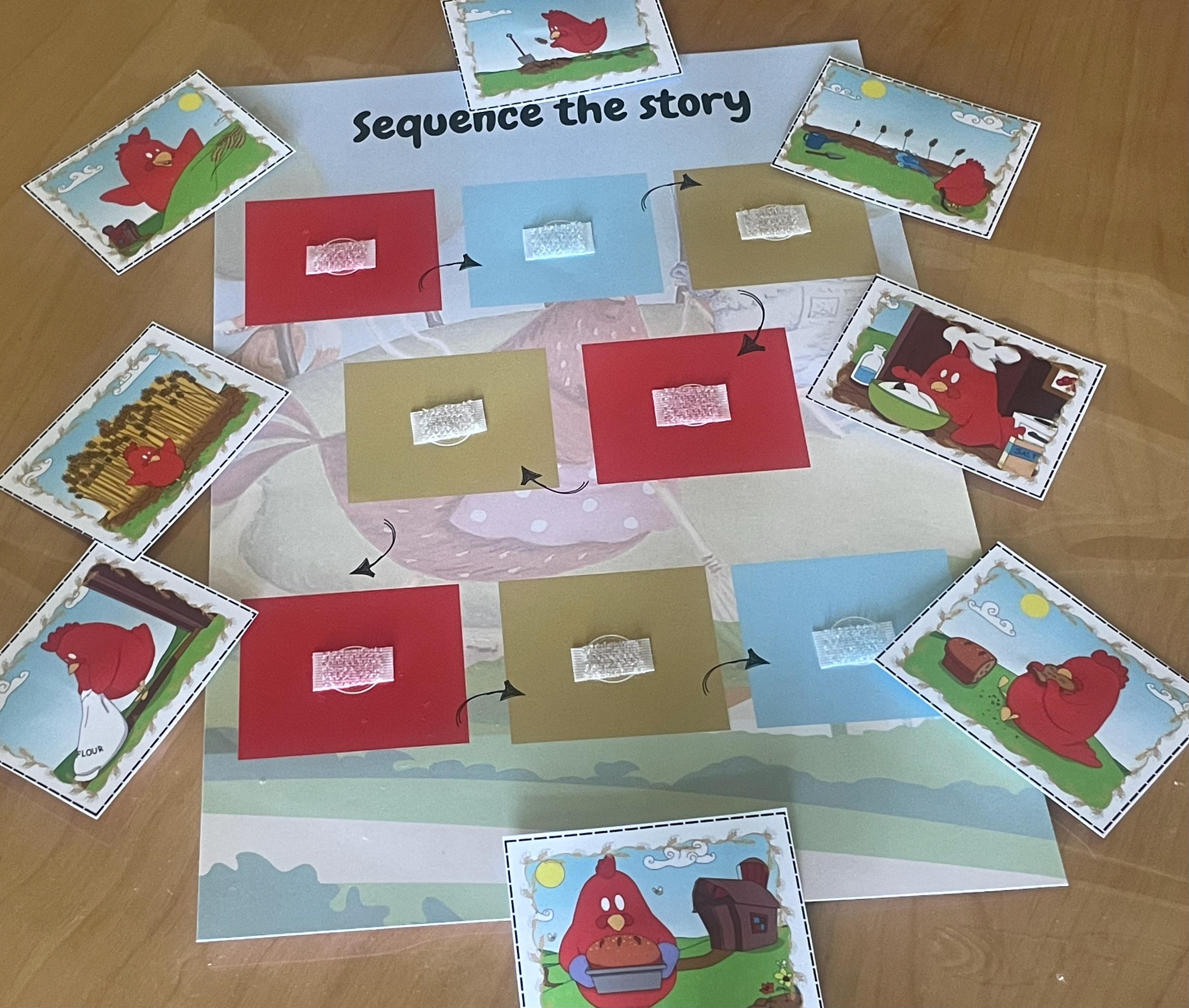 Little Red Hen Sequencing Activity | Preschool Speech & Language ...