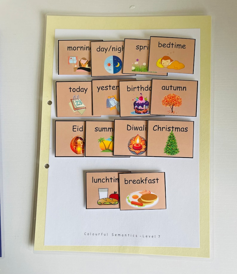 Colourful Semantics Level 5-7: Preschool Speech Therapy Visual Aids ...
