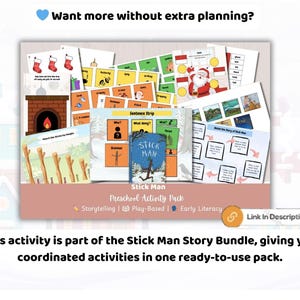 Stick Man Story Sequencing: Montessori Printable (PDF) - Etsy UK