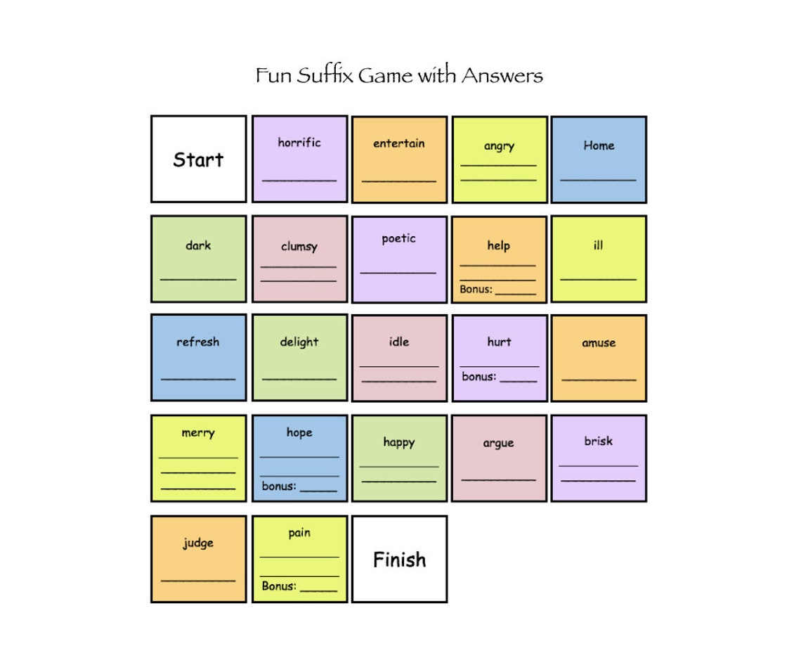 Spelling Rules for KS1 Children for Vocabulary Building With Suffix and ...