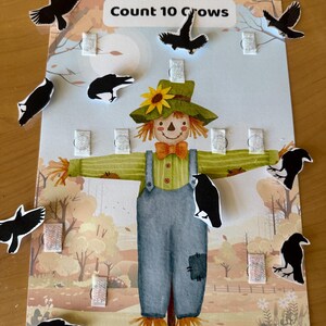 Autumn Scarecrow Counting Activity | Fun Fall Math Game for Toddlers ...
