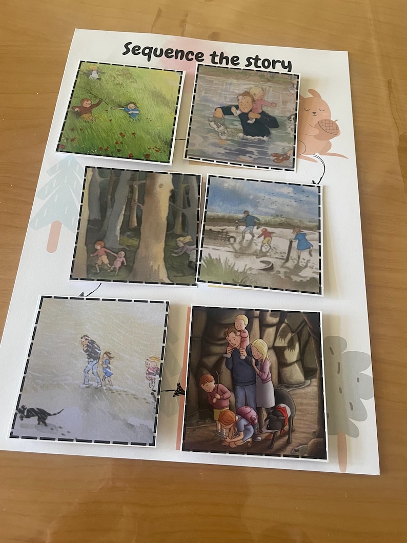 We're Going on a Bear Hunt Story Sequencing Cards: Preschool Printable ...