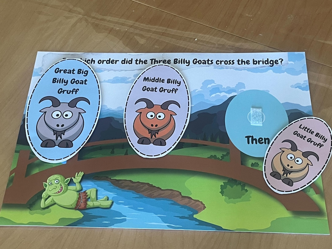 Three Billy Goats Gruff Story Sequencing Printable: Preschool ...