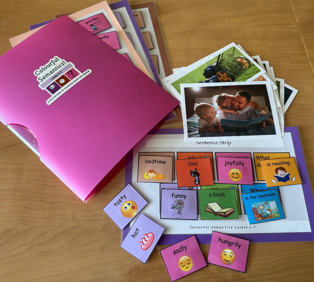 Colourful Semantics Level 5-7: Preschool Speech Therapy Visual Aids ...