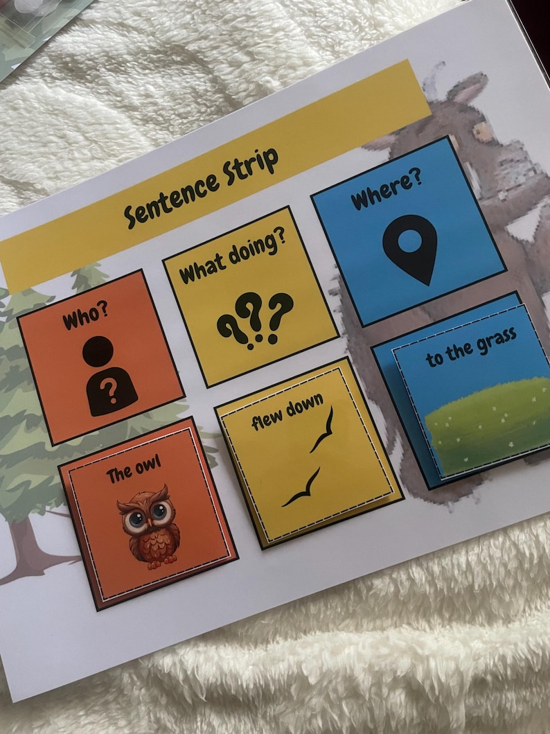 The Gruffalo Preschool Activity Bundle, Sentence Building, Who What ...