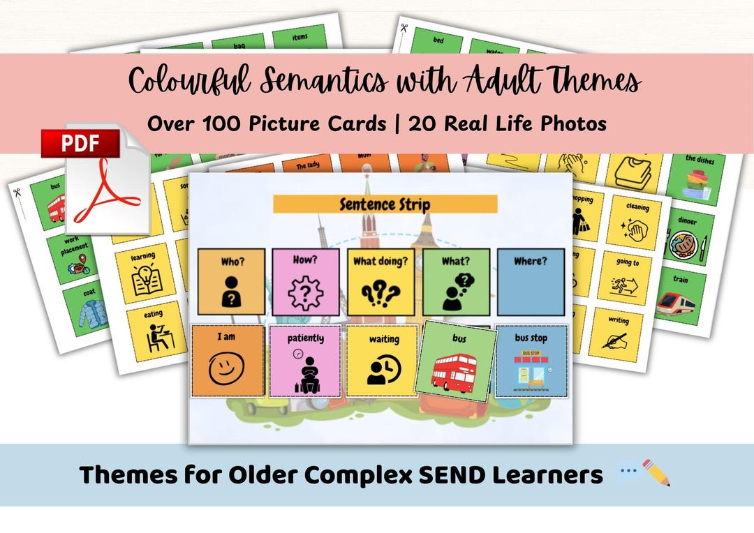 Colourful Semantics for Adults & Teens With Complex SEND Needs and ...