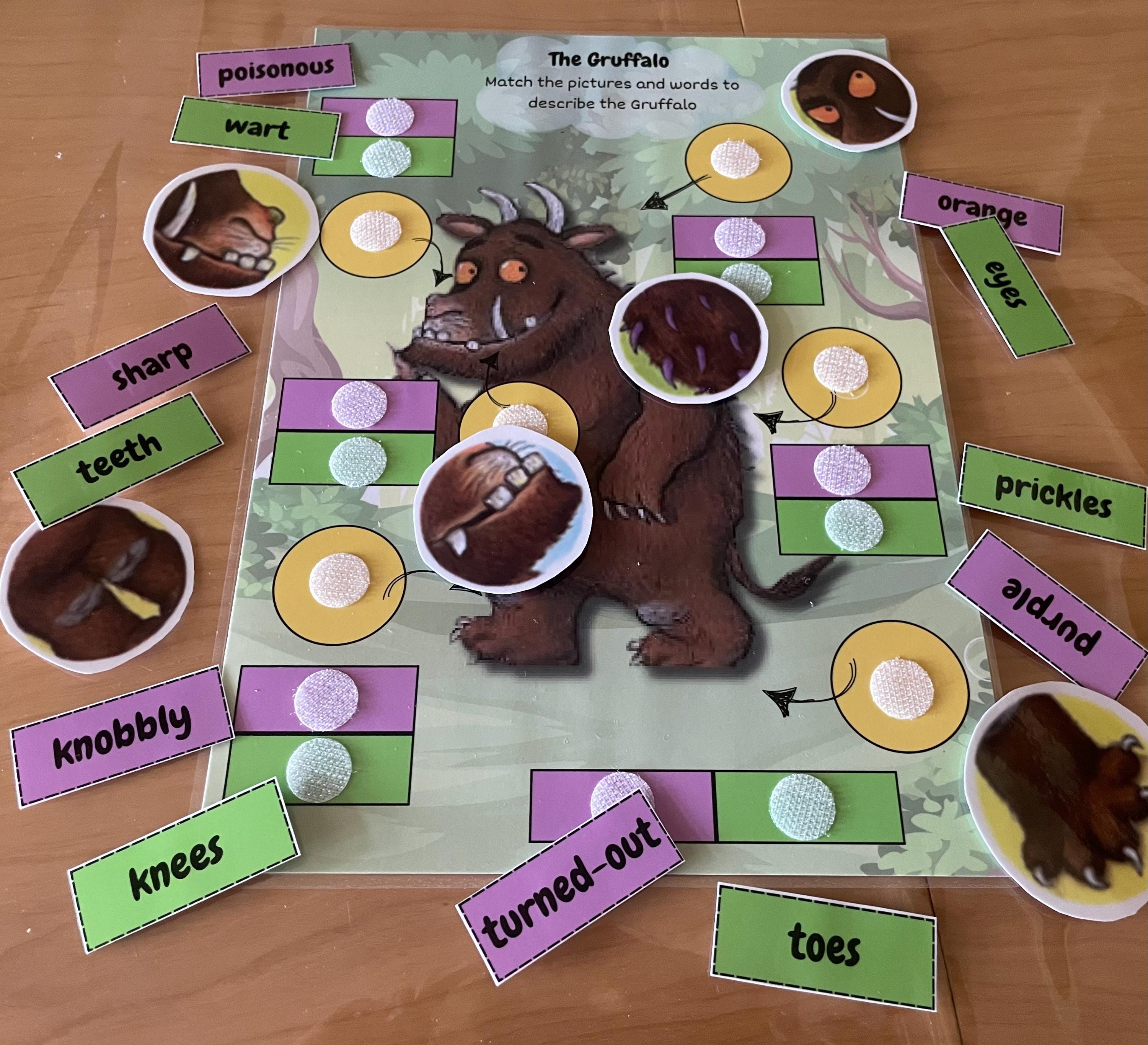 The Gruffalo Preschool Character Description Printable for Homeschool ...