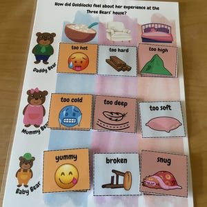 Goldilocks & the Three Bears Printable Activity | Preschool Learning ...